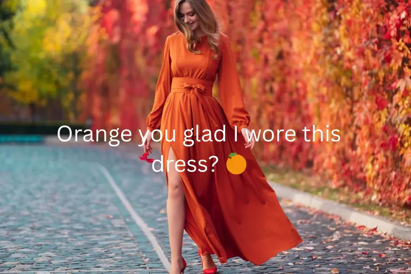 100+ Captions For Orange Dress | Instagram & Social Media Ideas
